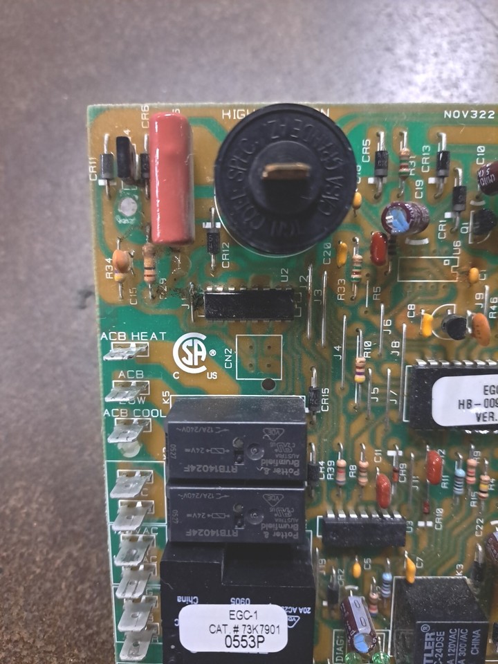 LENNOX NOVAR EGC-1 73K7901 Control Circuit Board 73k79 EGC HB-00907DA ...