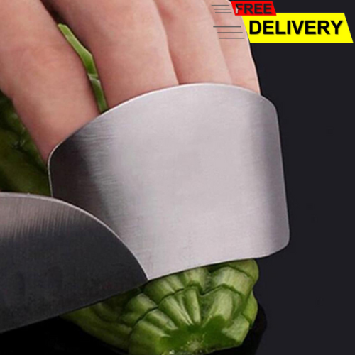 Kitchen Finger Protector Safe Stainless Steel Guard Slice Knife Hand ...