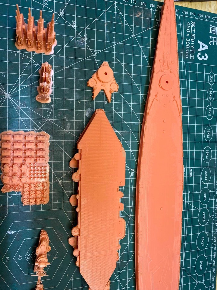3D Printed 1/700 U.S. Navy USS Kearsarge Aircraft Battleship Unpainted ...