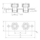 Black Thermostatic Douche Fixing Bracket Back Plate - Wall Mounted ...
