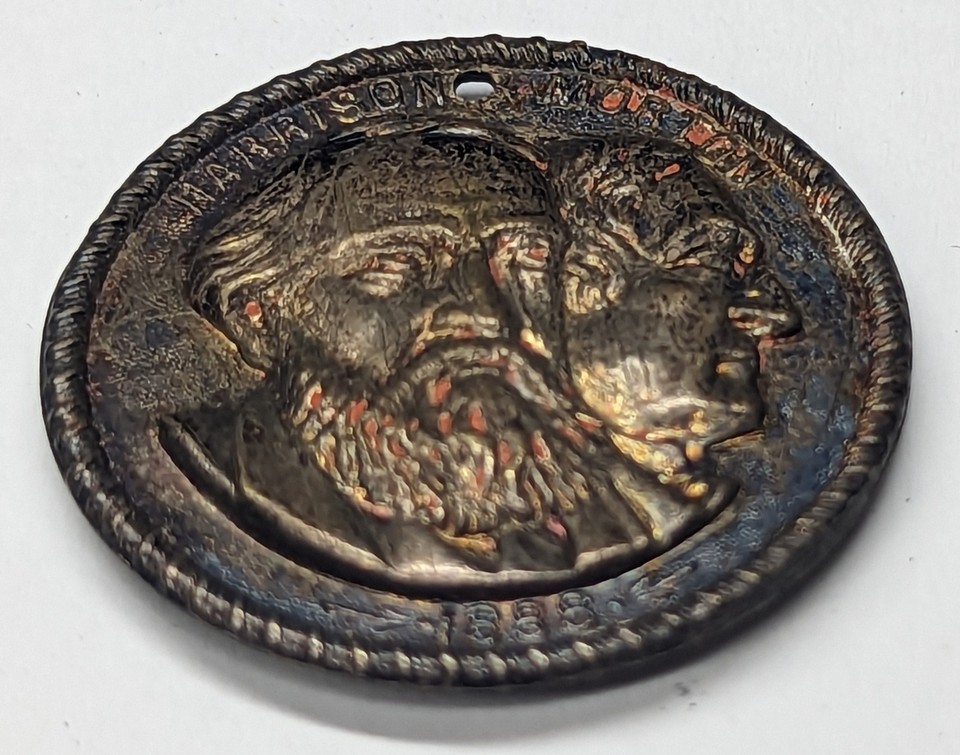 1888 HARRISON MORTON Jugate Shell Medal 28mm BH-1888-110 Copper | eBay