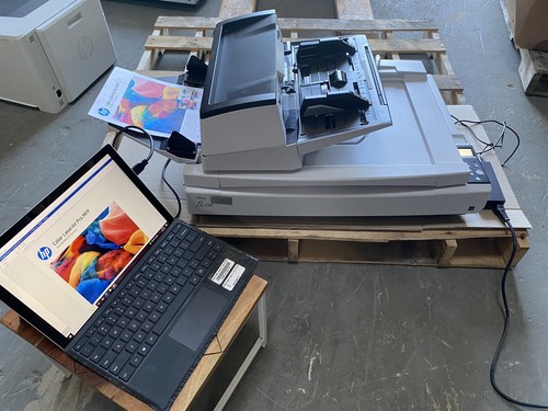 FUJITSU FI7700 FI-7700 DOCUMENT SCANNER NEVER USED ONLY SCAN WAS A TEST ...