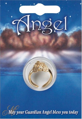 Guardian Angel Gold Plated Ring | eBay