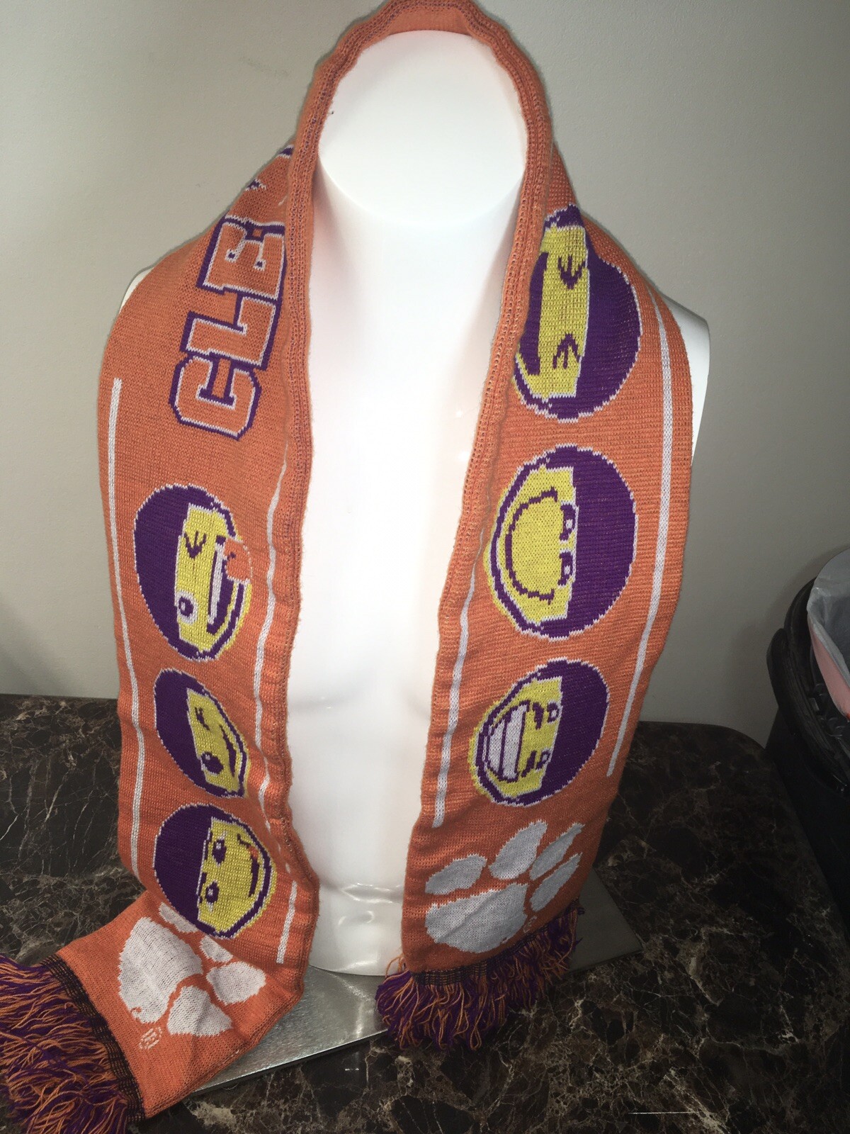 University of Clemson Tigers Scarf 5 foot long | eBay