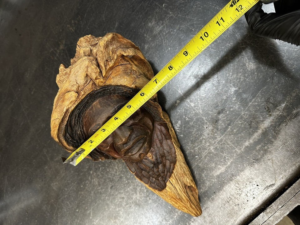 Middle Eastern? African? Hand Carved Iron Wood Statue Man With Turban ...