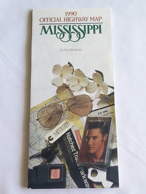 1990 Mississippi State Official Highway Map | eBay