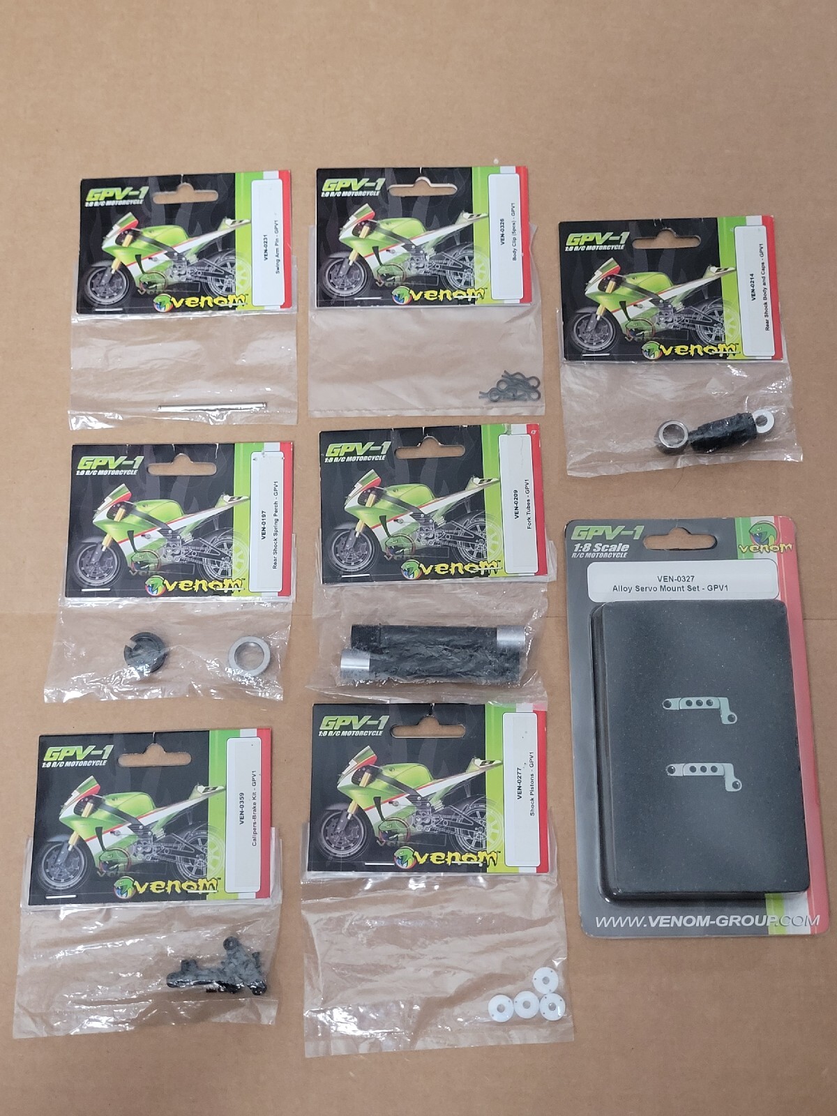 VENOM (8 Items) PARTS LOT For GPV-1 RC Motorcycle Vintage NIP NOS | eBay