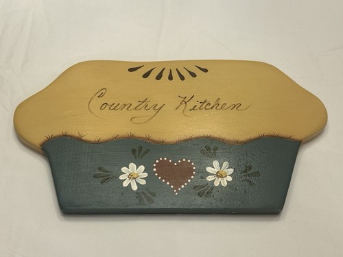 Vintage Wooden Country Kitchen Hand Painted Pie Hanging Sign Cottage ...