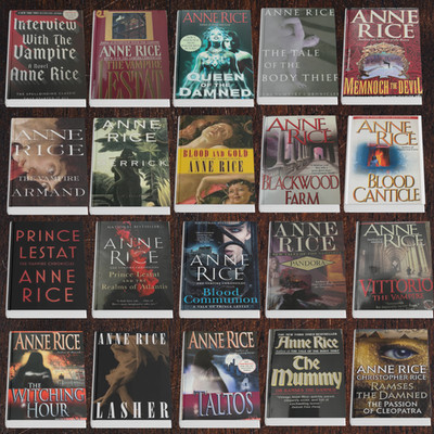 Anne Rice Complete Vampire Chronicles Mayfair Witches Ramses Set of 20 ...