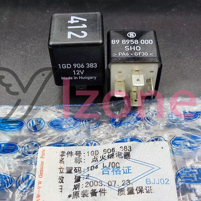 1PC 1GD906383 898958000 12VDC PA6-GF30 Ignition Relay 5Pins~ | eBay UK