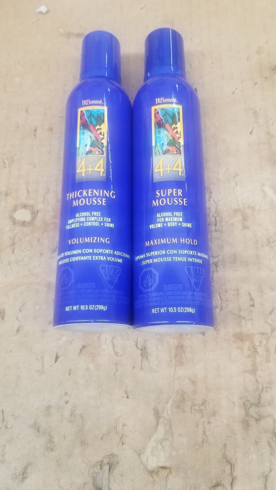 Tresemme 4+4 Super Mousse/Thickening Mousse pack of 2 cans NEW | eBay