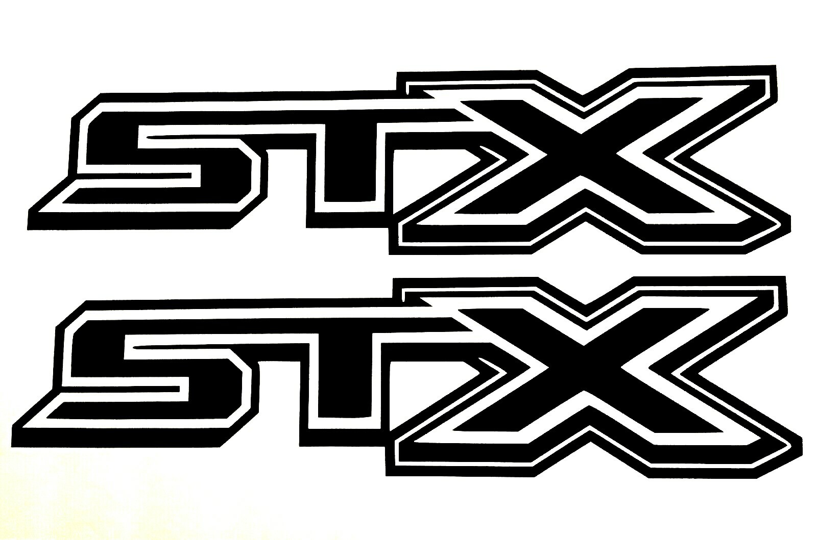 2x STX 4X4 Decals Ford F150 F250 F350 Super Duty Truck Decal Stickers Badge