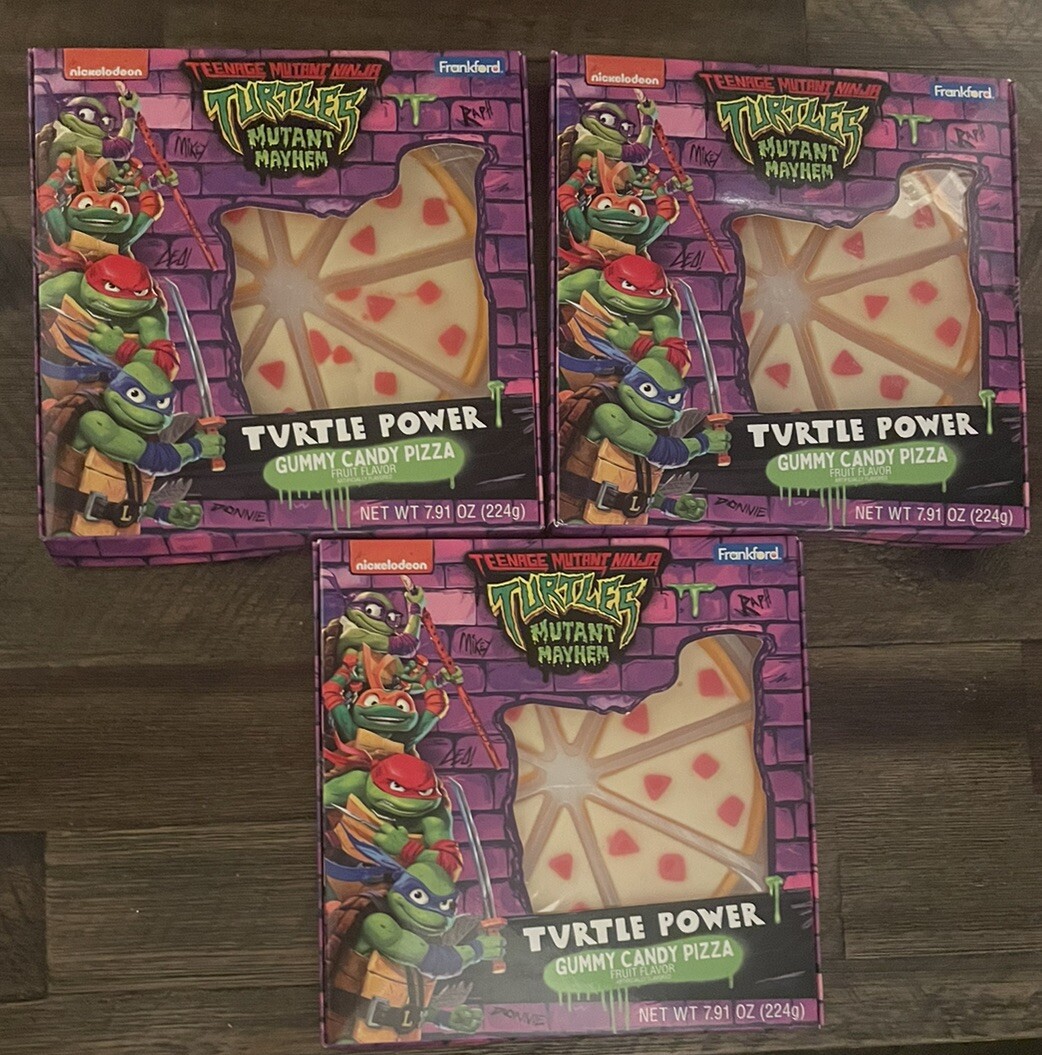 Lot Of 3 Teenage Mutant Ninja Turtles Mutant Mayhem Gummy Candy Pizzas ...