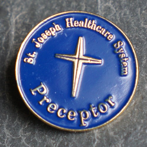 Vintage pin - Preceptor St Joseph Healthcare - Round Button Gold Tone ...