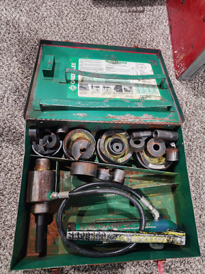 Greenlee 7646 11-Ton Hydraulic Knockout Driver with Hand Pump | eBay