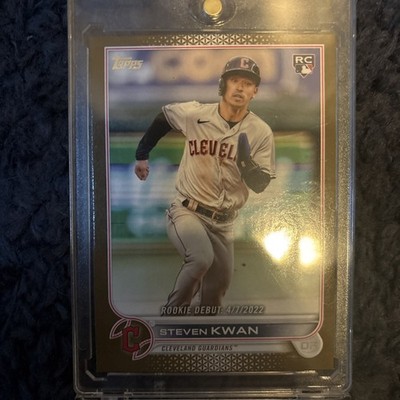 2022 Topps Update Steven Kwan RC Rookie Debut Gold Foil Parallel (RC ...