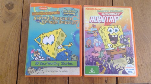 2 x Spongebob Squarepants DVDs Runaway Roadtrip & Nautical Nonsense ...