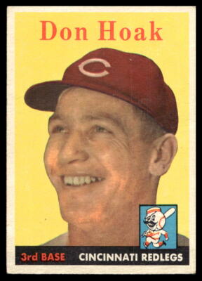 1958 Topps #160 Don Hoak Cincinnati Reds NR-MINT | eBay