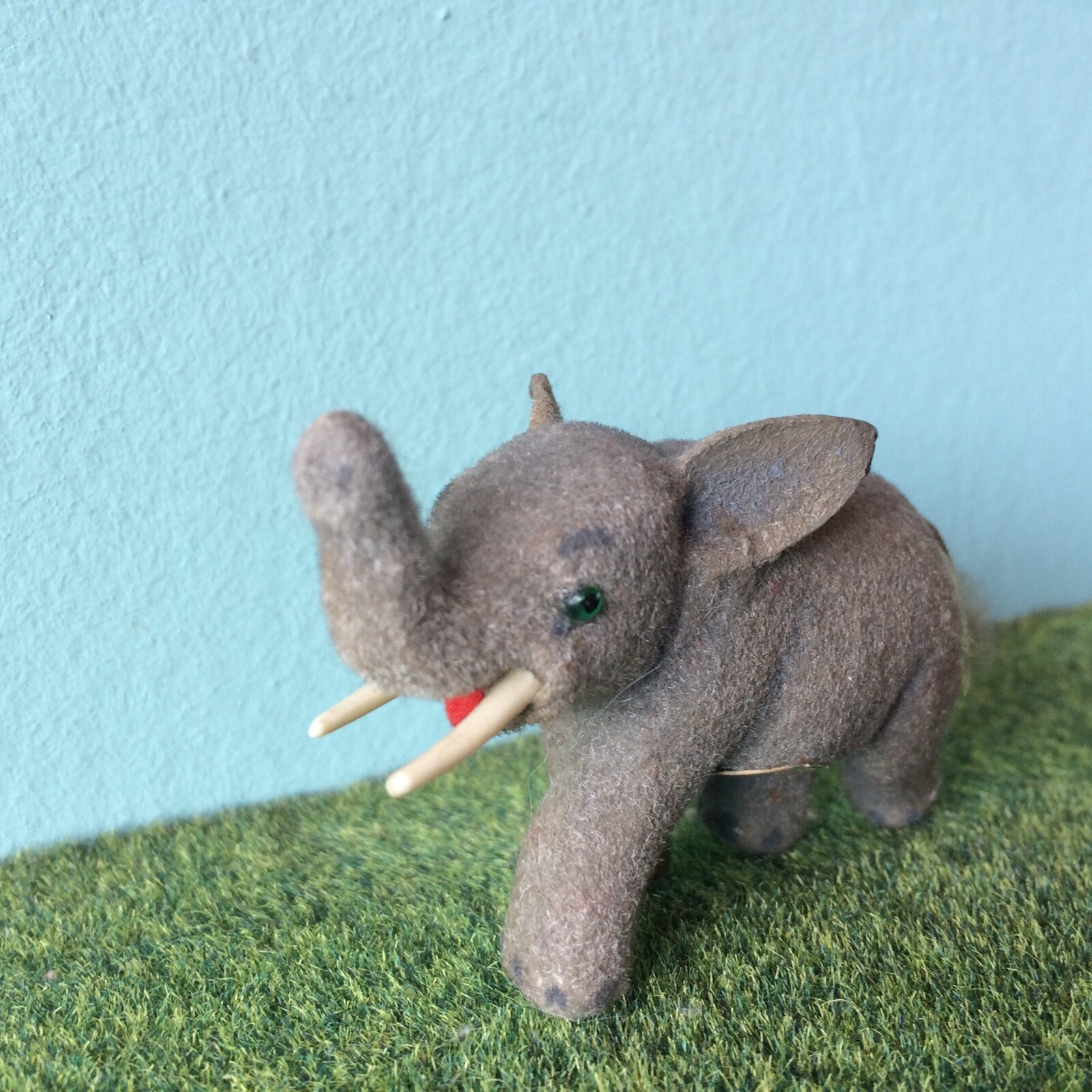 Elefant Max Carl beflockt Fritz Wagner flocked animal elephant | eBay.de