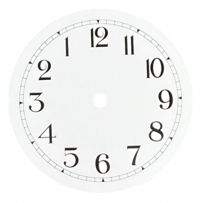 New White Aluminium Reverse Backwards Clock | Grelly USA