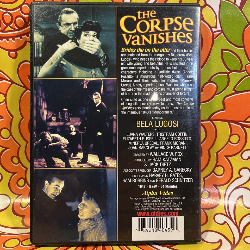 THE CORPSE VANISHES NEW DVD 89218404398| eBay