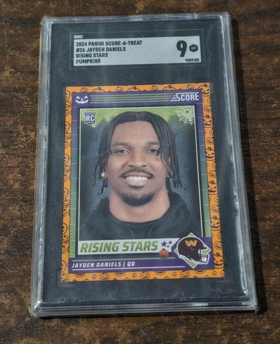 2024 Score A Treat Jayden Daniels Rookie Card Pumpkins Graded SGC 9 ...