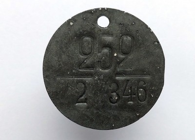Dog Tag Soviet Japanese War WWII WW2 Russian Red Army original Battle ...