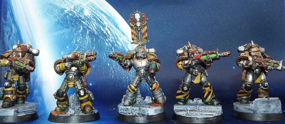 wh30k wh40k- Horus Heresy MKII Veteran Squad with Disintegrator Weapons ...