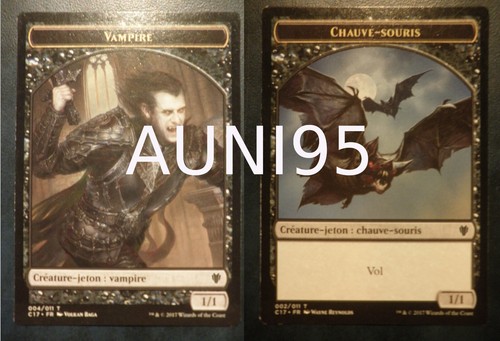 mtg magic Token bat 1/1 Vampire black 1/1 FRENCH vf fr commander 2017 ...