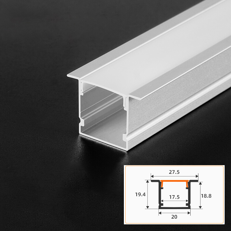 10Pcs 3.3ft Each LED Aluminum Profile Channel Holder with Cover for LED ...