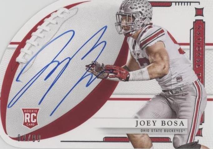 2016 Panini National Treasures Collegiate - FB Signature Die Cuts Joey ...
