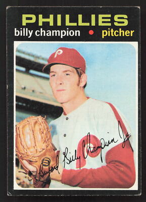Billy Champion 1971 Topps #323 Philadelphia Phillies VG-EX {0610 | eBay