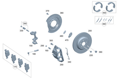 Genuine Mercedes-Benz Parts Kit Spring Brake 164-420-07-20 | eBay