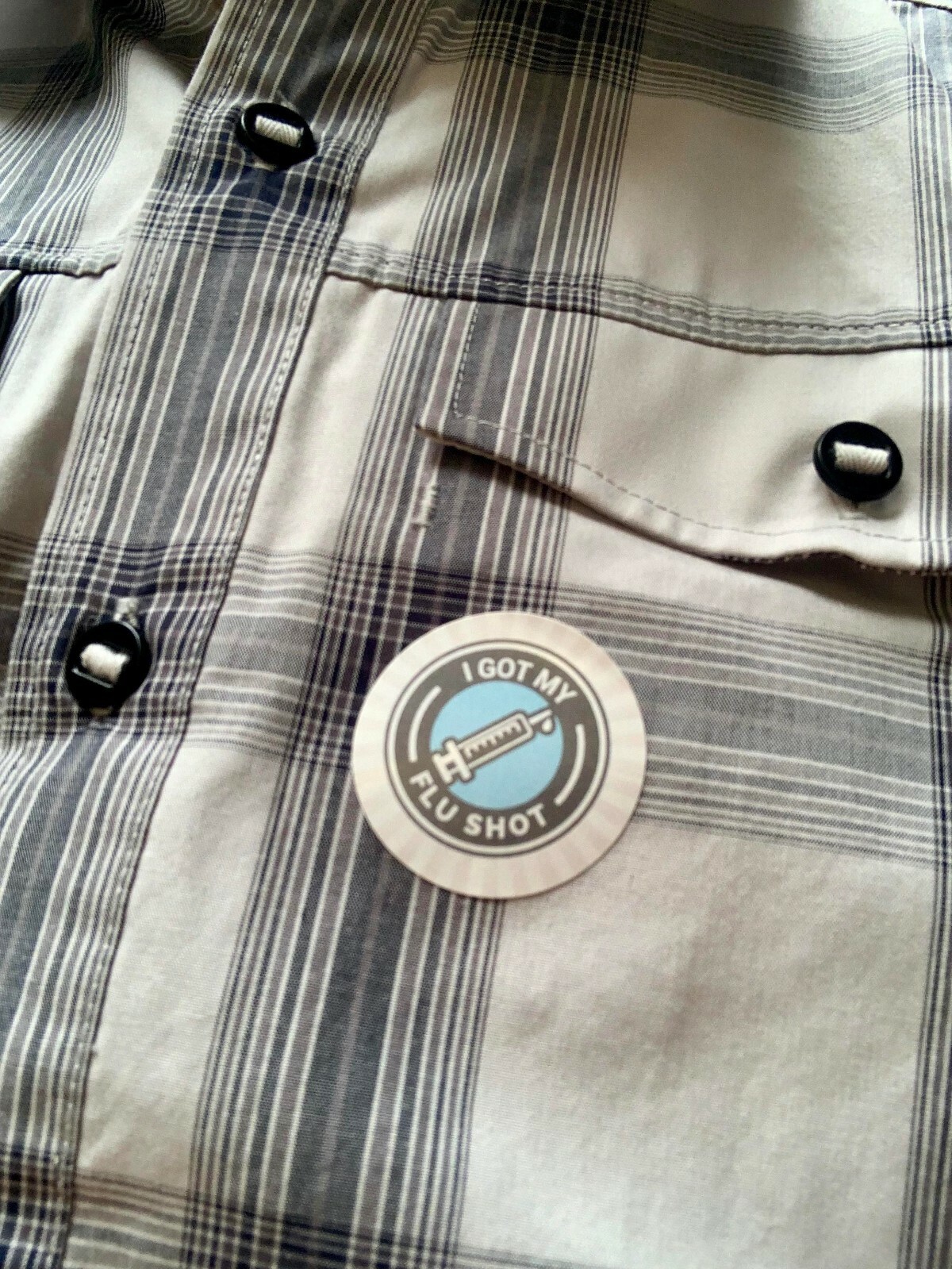 I Got My Flu Shot Circle Stickers, 1.5 Inches Round, 500 Labels on a ...