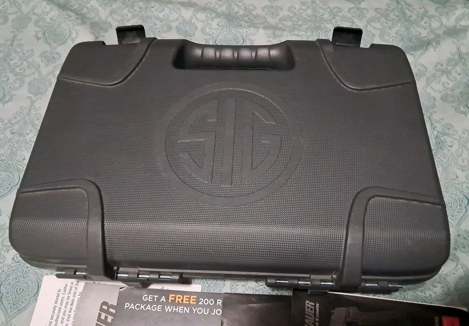 SIG SAUER Factory Hard Case Padded 45 Model with Paper Inserts | eBay