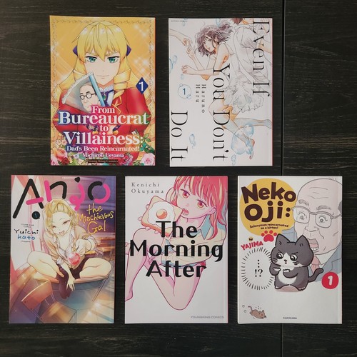 Manga Lot English NYCC 2024 Comic Promo Haruno Haru Neko Oji Yuichi Kato | eBay