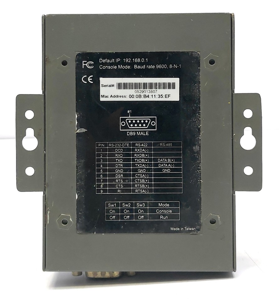 B & B Electronics ESP901 VLINX Server Seriale Ethernet RS-232/422/485 ...