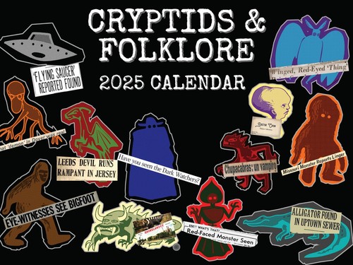 Cryptid and Folklore Calendar 2025 Monthly Wall Calender 12 Month | eBay