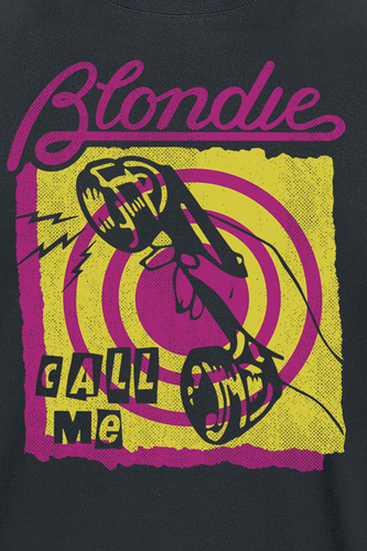 Blondie T-Shirt Herren Call Me schwarz Band-Merch, Bands | eBay