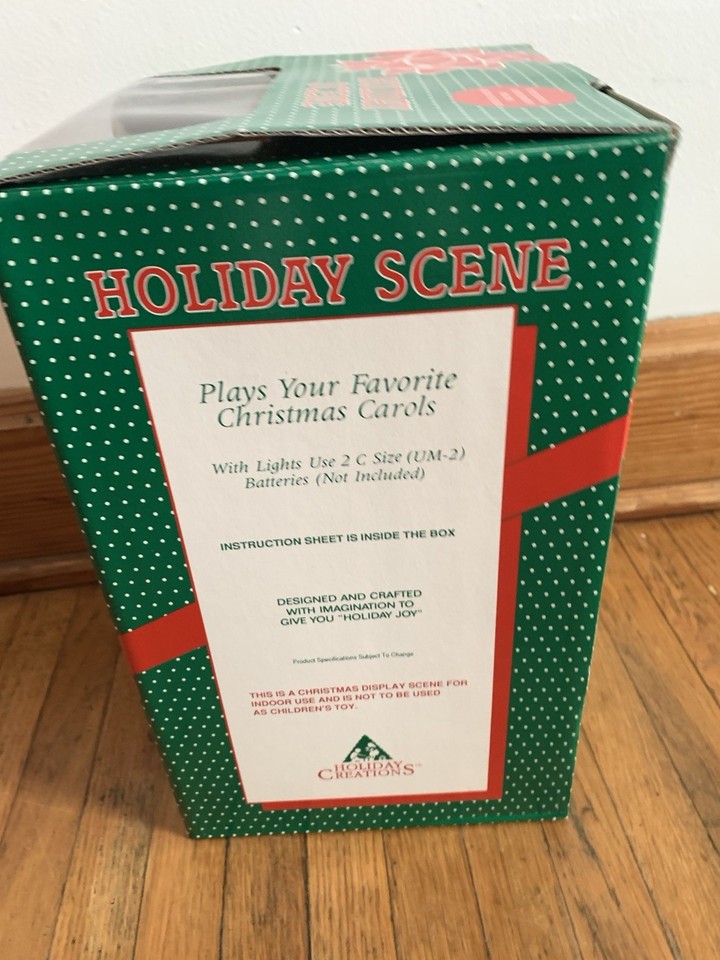 Holiday Creations Vtg 1994 Musical Mrs. Santa Claus Baking Scene ...