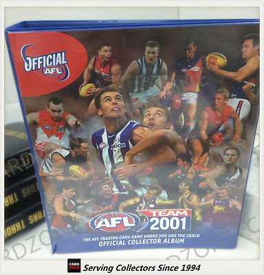 AFL TRADING CARD OFFICIAL ALBUM--2001 AFL Teamcoach Card Album (No ...