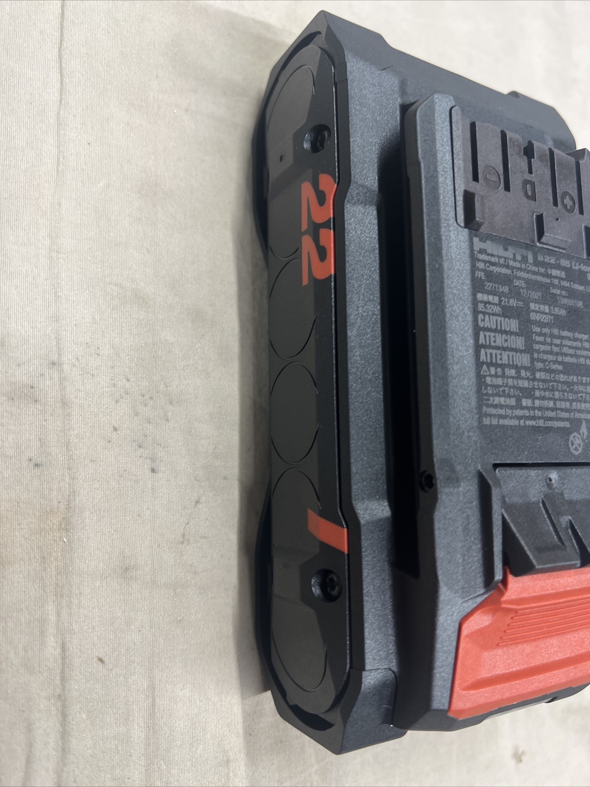 Hilti Nuron Battery Pack B 22-85 Lithium Ion Black 2251302 21.6V 3.95ah ...