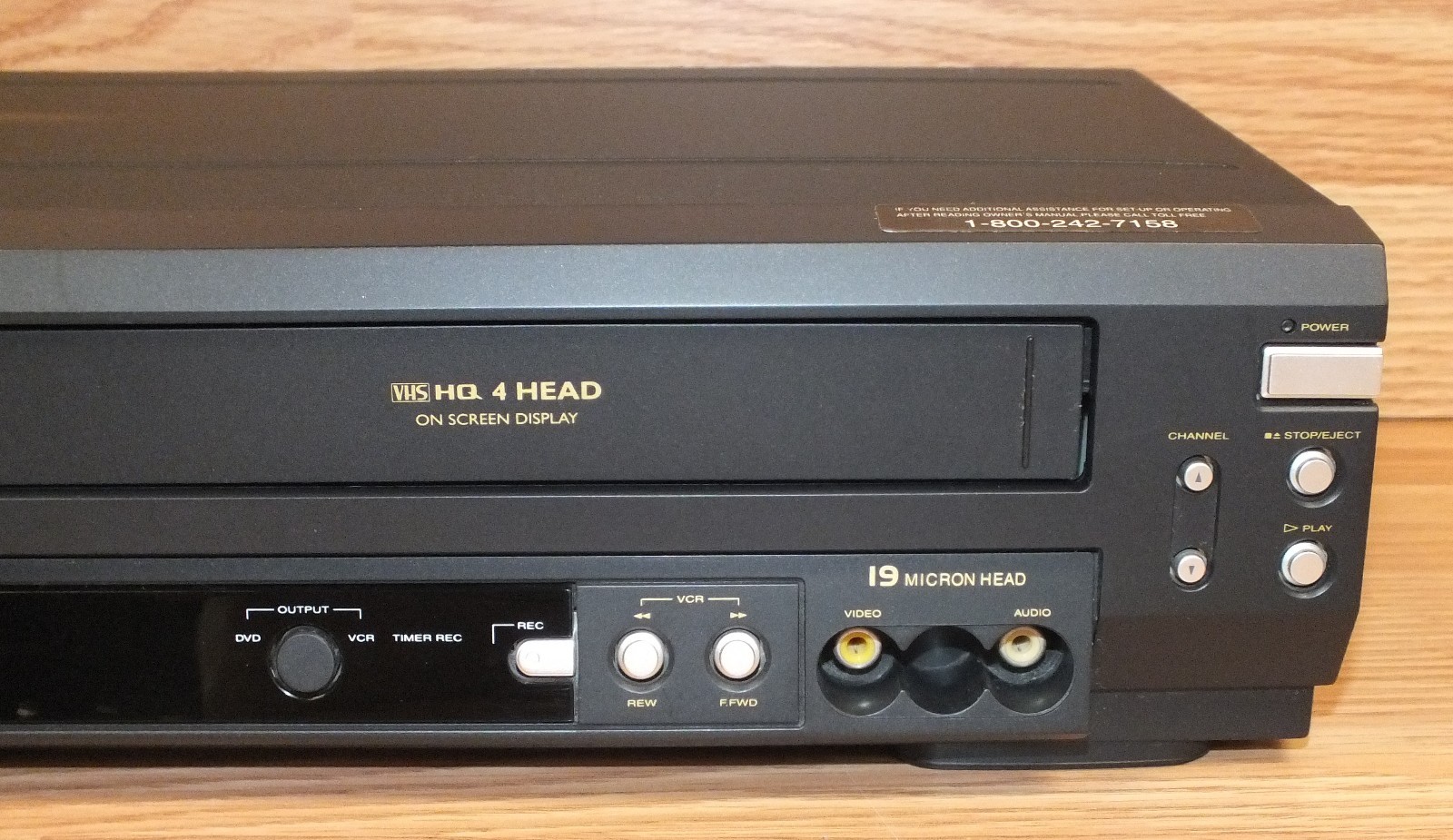 Genuine Symphonic (SD7S3) 19 Micron HQ 4 Head DVD VHS Combo Player w ...