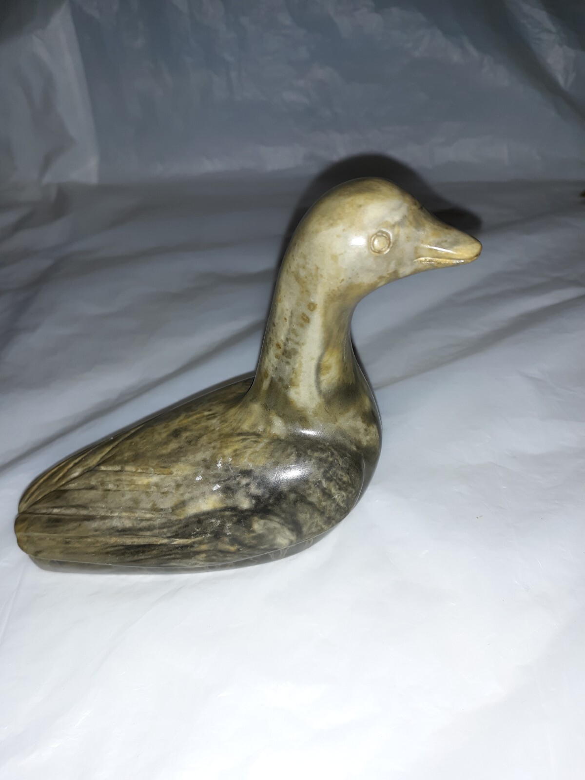 VINTAGE CANADIAN ESKIMO ART CARVED STONE DUCK SIGNED THORN ARTS Nanaimo B C | eBay