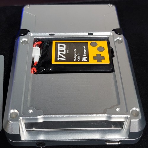 Gameboy Advance GBA SP Unhinged Aluminum IPS UsbC 1700 mAh Battery ...