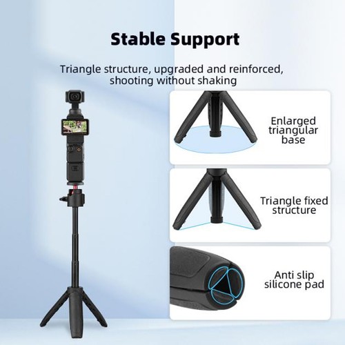 Desktop Camera Tripod Cell Phone Selfie Stick Extendable Stand For OSMO ...