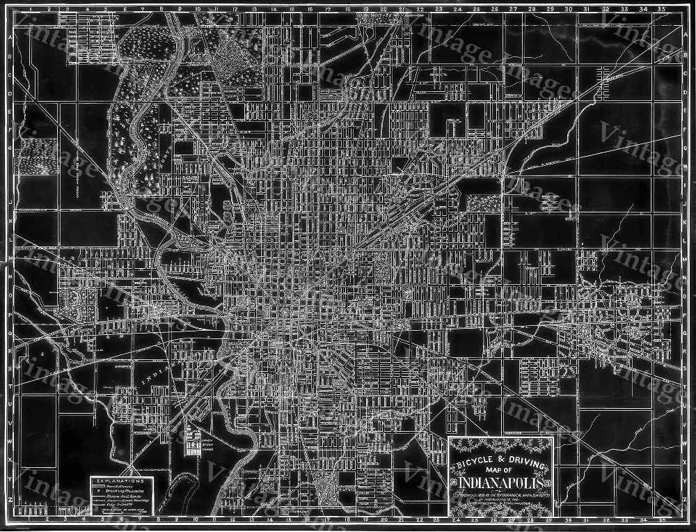 Road Map Of Indianapolis Indiana Indiana State Travel Map
