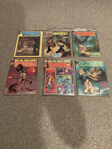 VAMPIRELLA Warren Comic Magazines Lot 20, 22, 24, 25, 26, 29 Readers | eBay