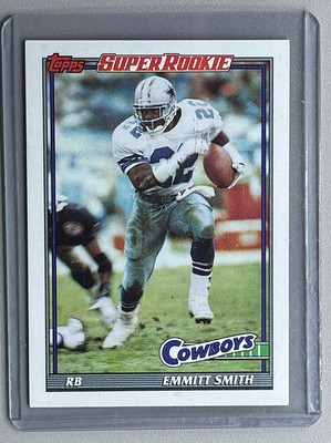 Topps 1991 Emmitt Smith super rookie football card | eBay