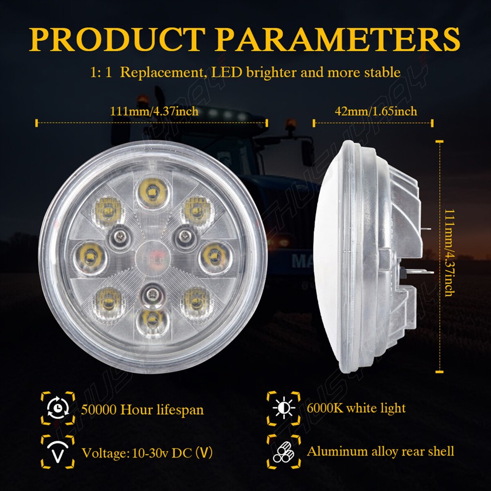 LED PAR36 Aviation Grade Aircraft Landing Light 4-1/2" 115mm DC 12V ...